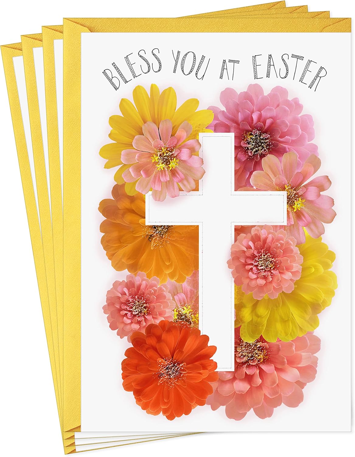 Amazon.com : DaySpring Pack of Religious Easter Cards, Bless You (4 ...