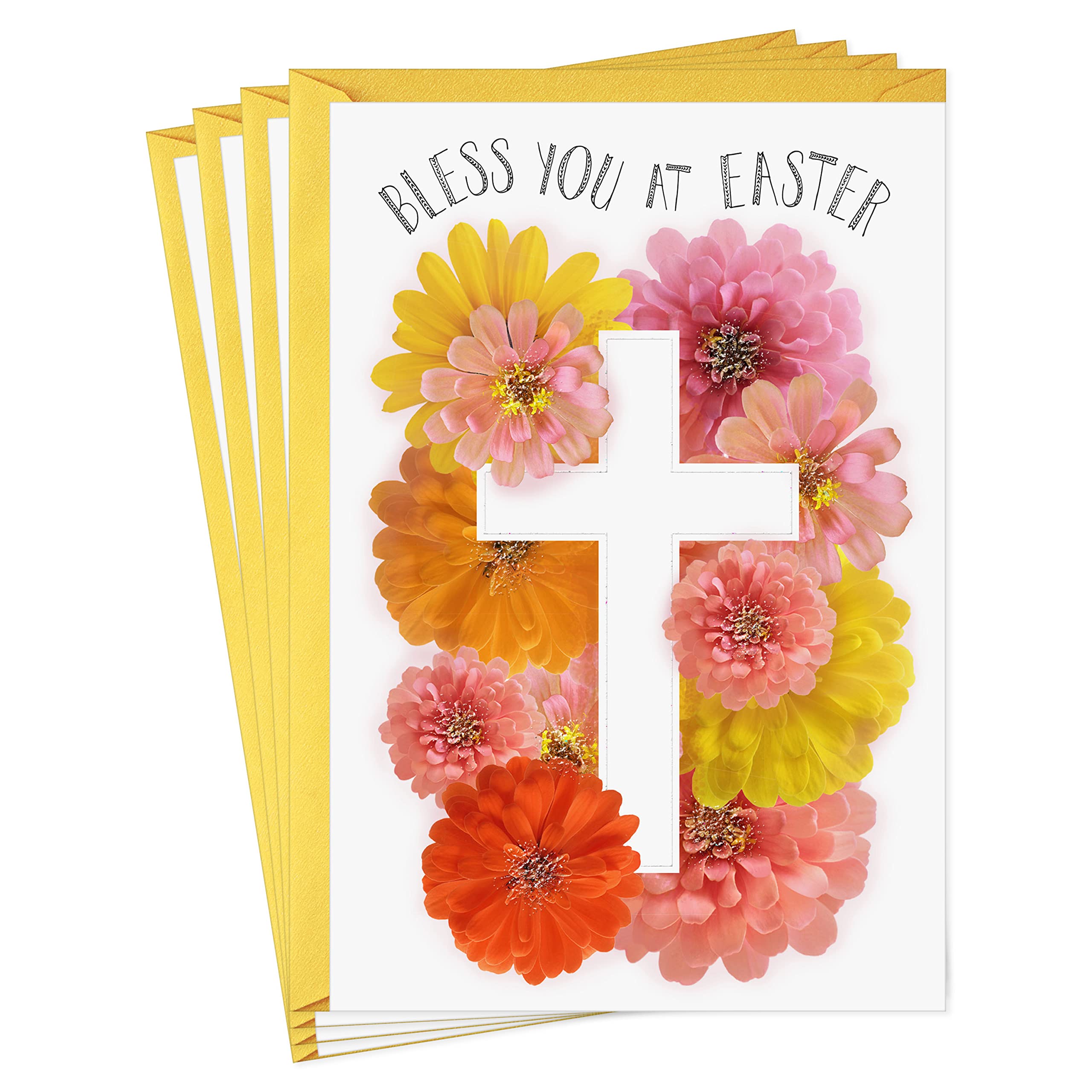 Amazon.com : DaySpring Pack of Religious Easter Cards, Bless You (4 ...