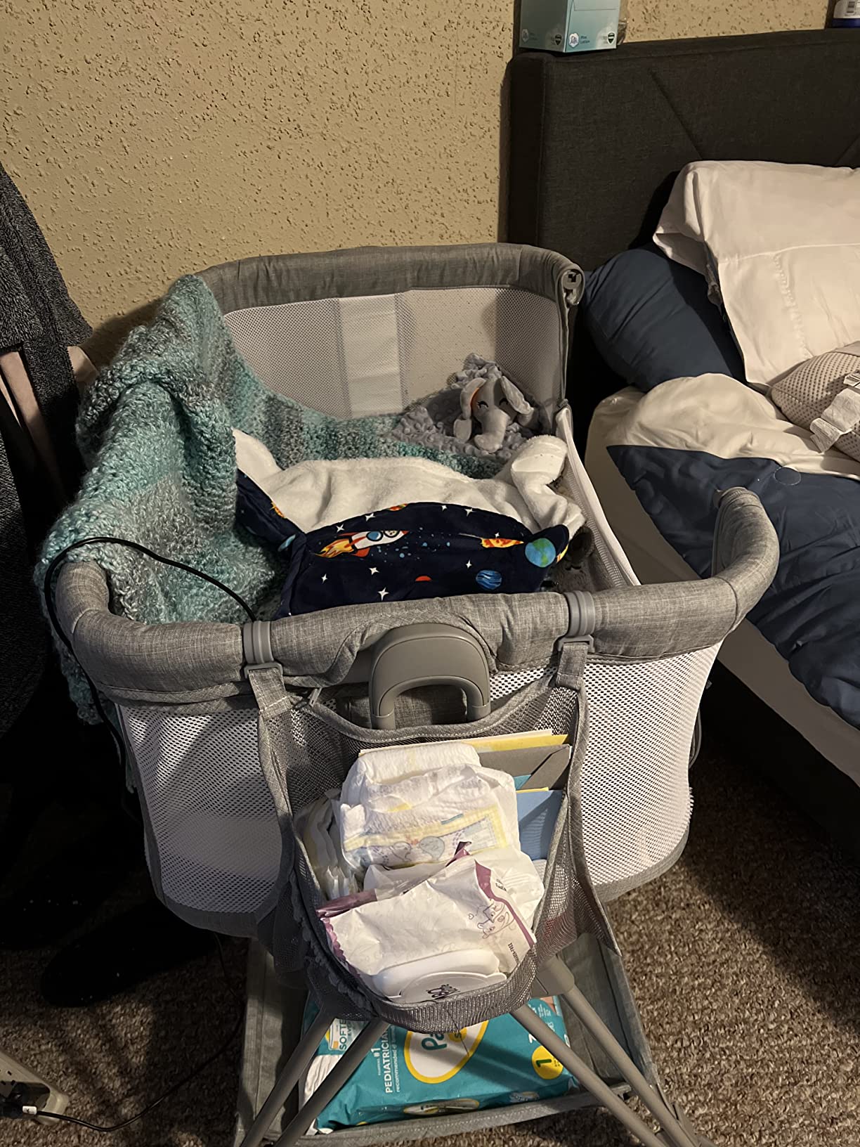 $17/mo - Finance Fodoss Bedside Bassinet for Baby Co-Sleeper, All Mesh ...