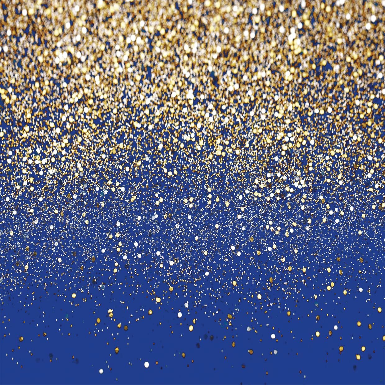 Amazon.com : LYCGS 8x8ft Royal Blue Glitter Backdrop Birthday Gold ...