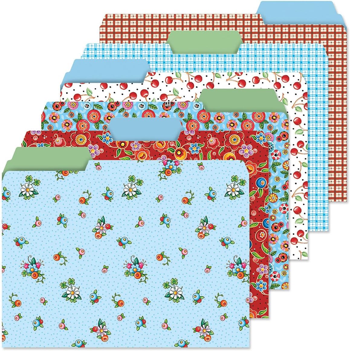 Amazon.com : Designer File Folders by Kahootie Co, Set of 9 Decorative ...