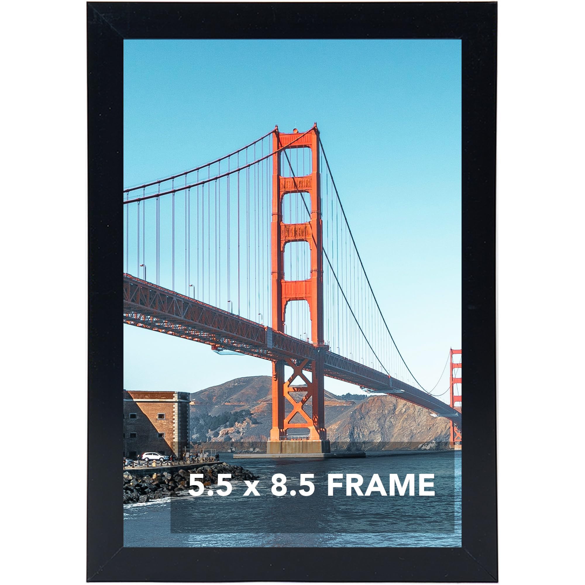 Amazon.com - OMISHE 5.5x8.5 inch Picture Frame Black for Wall Hanging ...