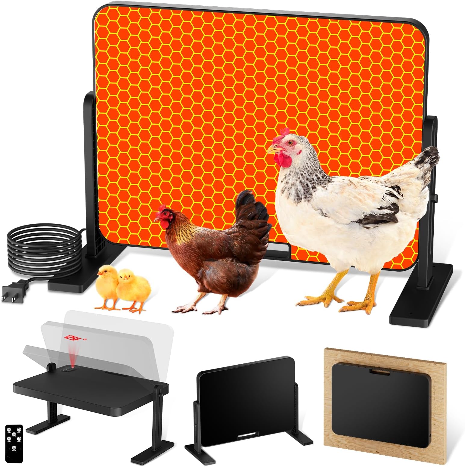Amazon.com: FIETODK Chicken Coop Heater, 200W Radiant Heater Plate with ...