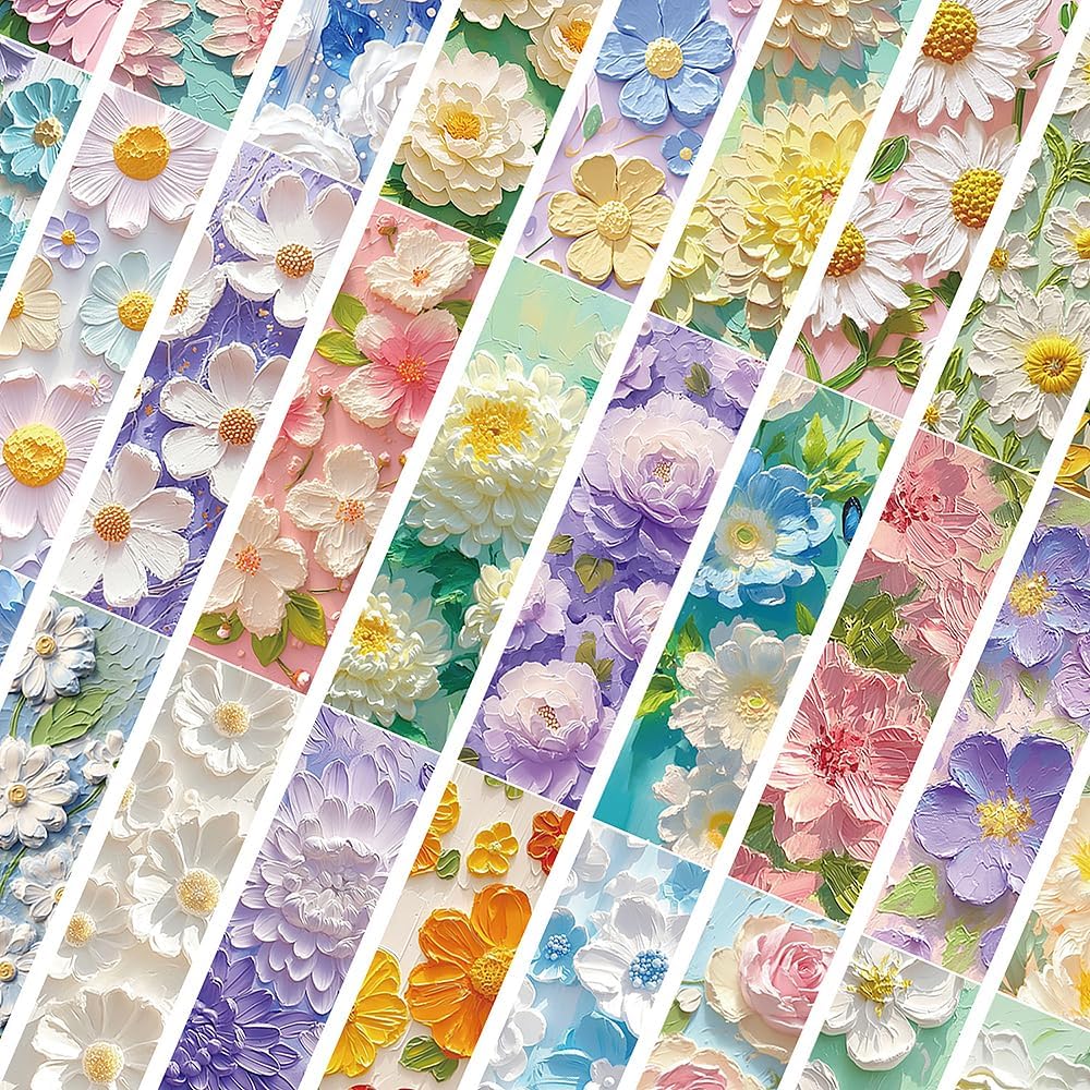 Amazon.com: MWOOT 30Pcs Mandala Art Paper Bookmarks, Double-Sided Paper ...