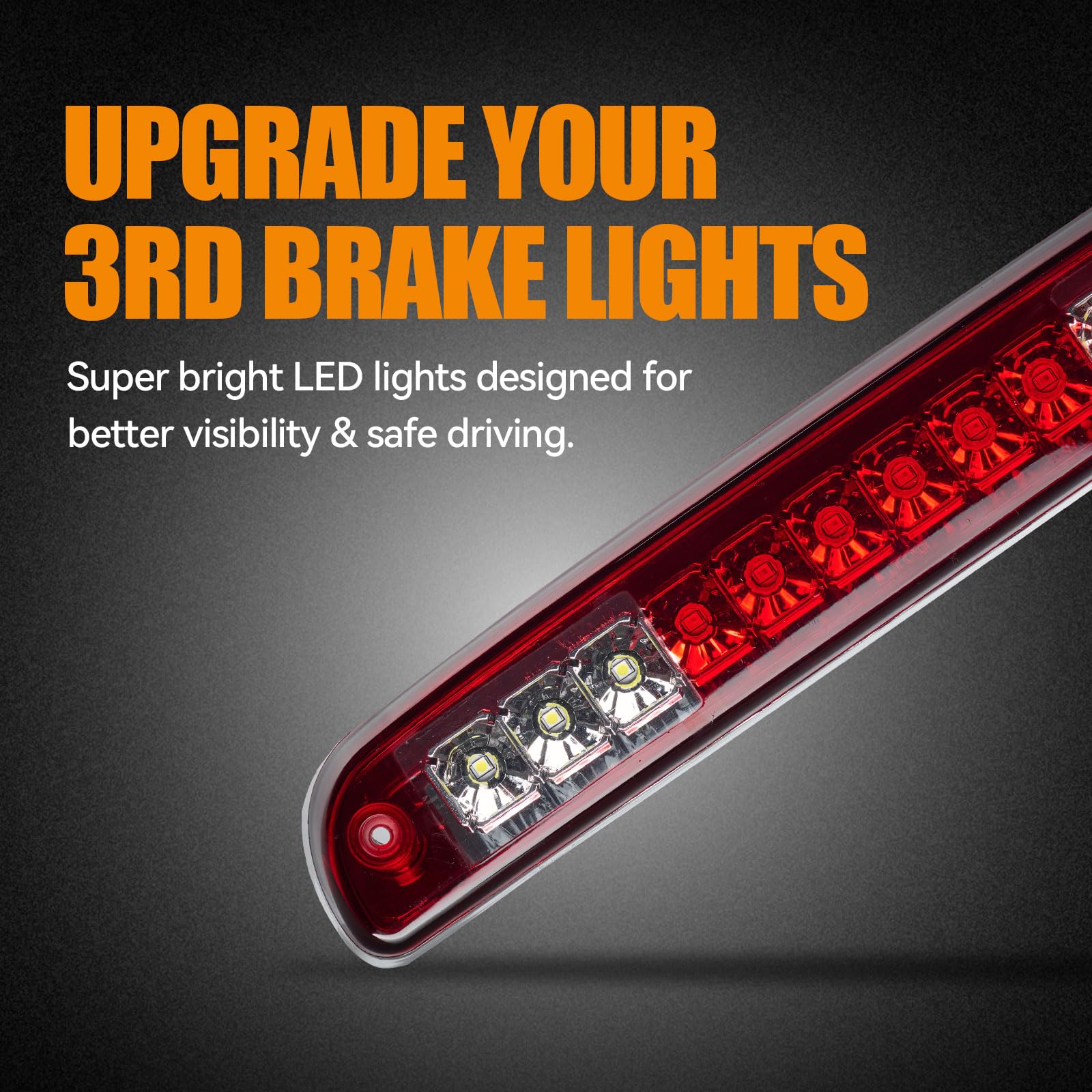 Snapklik.com : Cxdar Third 3rd Brake Light LED For 1999-2016 Ford F250 ...