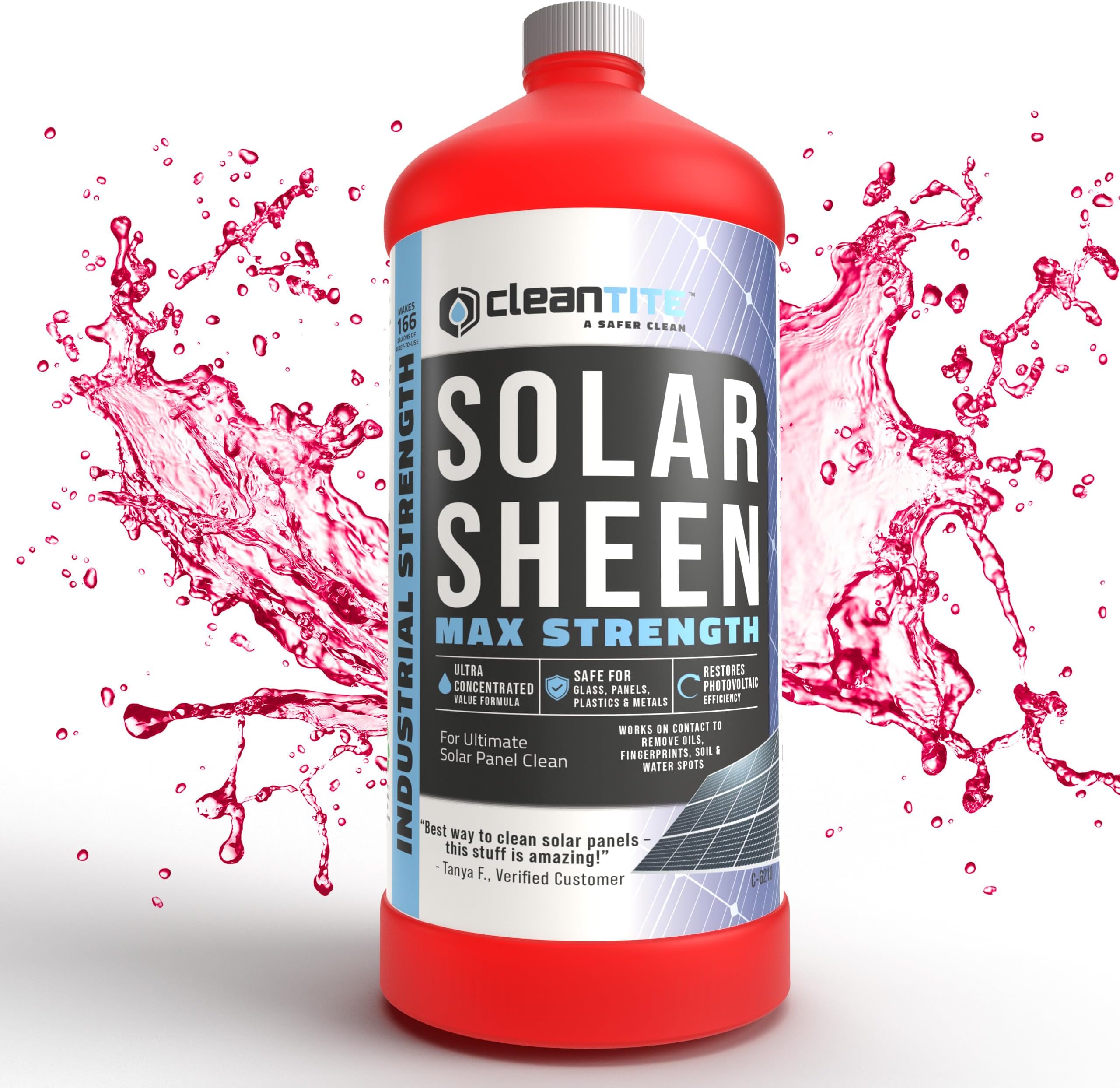 Amazon.com: CLEANTITE Solar Panel Cleaner Solar Sheen Max - Ultra ...