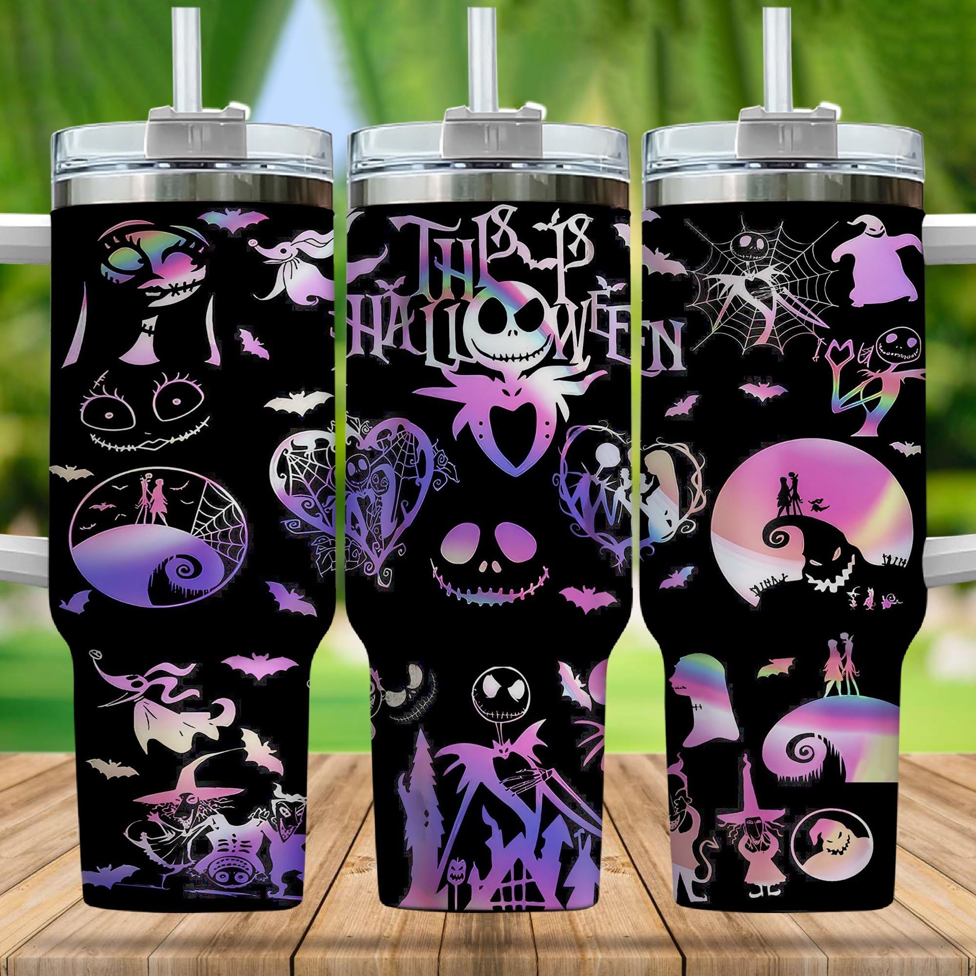 Amazon.com | Rosalena Halloween This is Halloween Black Ombre 40 Oz ...