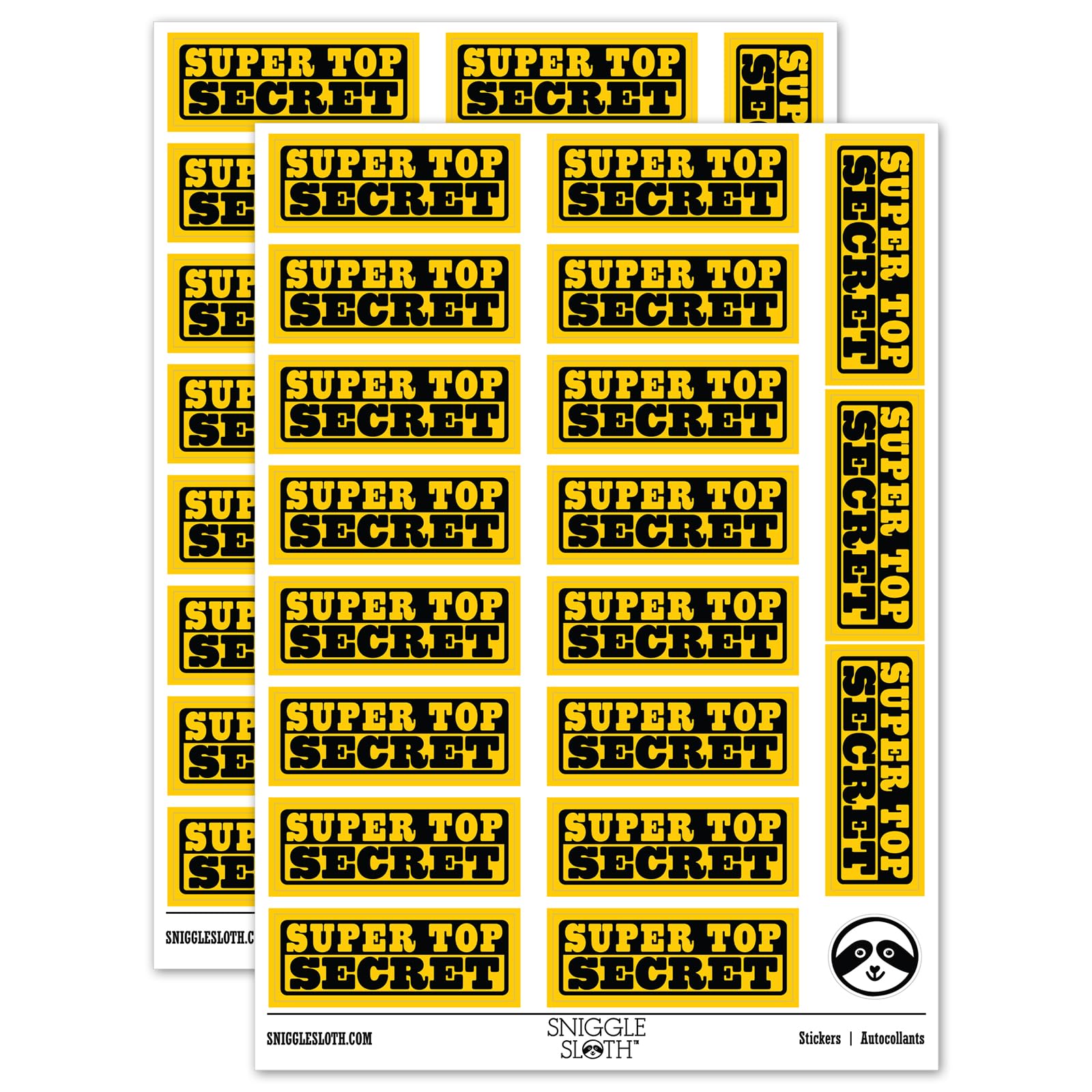 Amazon.com: Super Top Secret Sticker Pack - Matte Finish - Large 2.00 ...