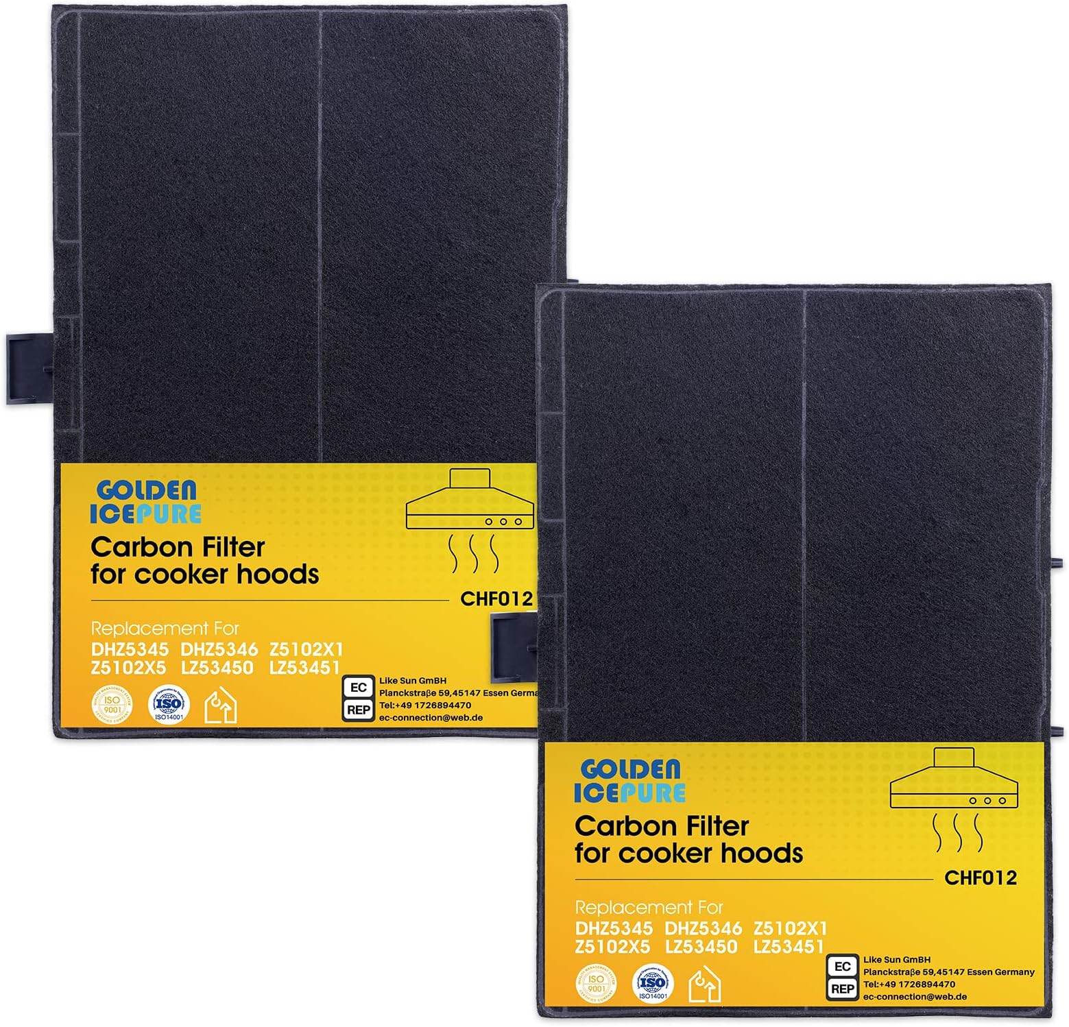 sparefixd Extractor Fan Active Carbon Filter To Fit Neff Cooker Hood ...