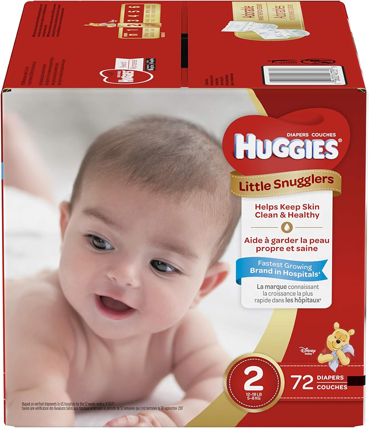 Amazon.com: Huggies Little Snugglers Diapers, Size 2, 72 Count ...