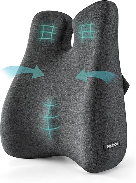 Amazon.com: Lumbar Support Pillow for Office Chair Cushion for Back ...