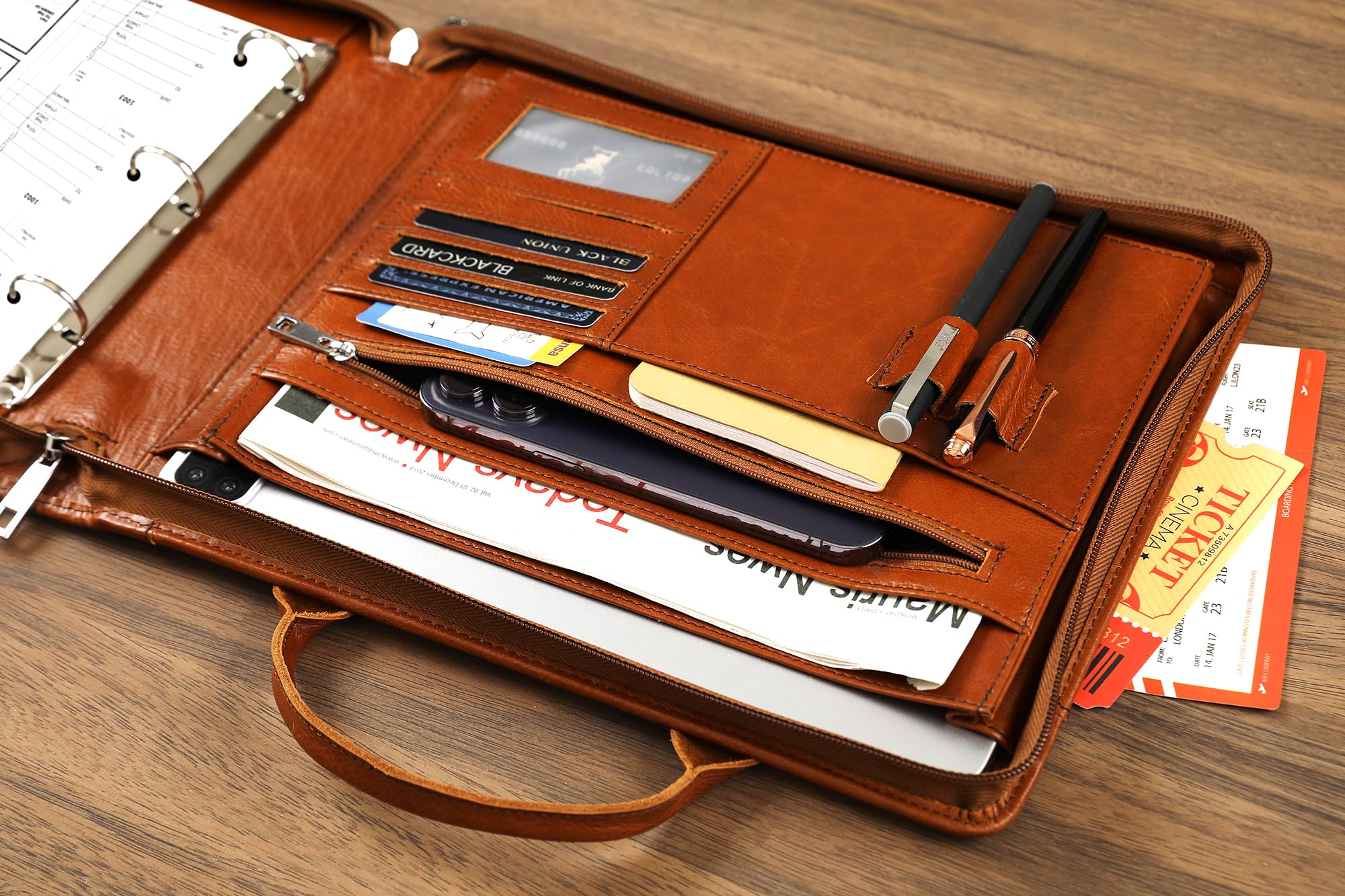 3 Ring Binder For Deskset Check Binder For End-Stub Deskbook Checks ...
