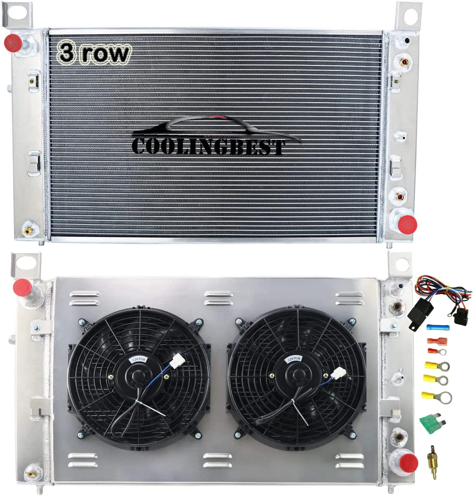 Amazon.com: COOLINGBEST 3 Row Aluminum Radiator for 1999-2013 Chevy GMC ...