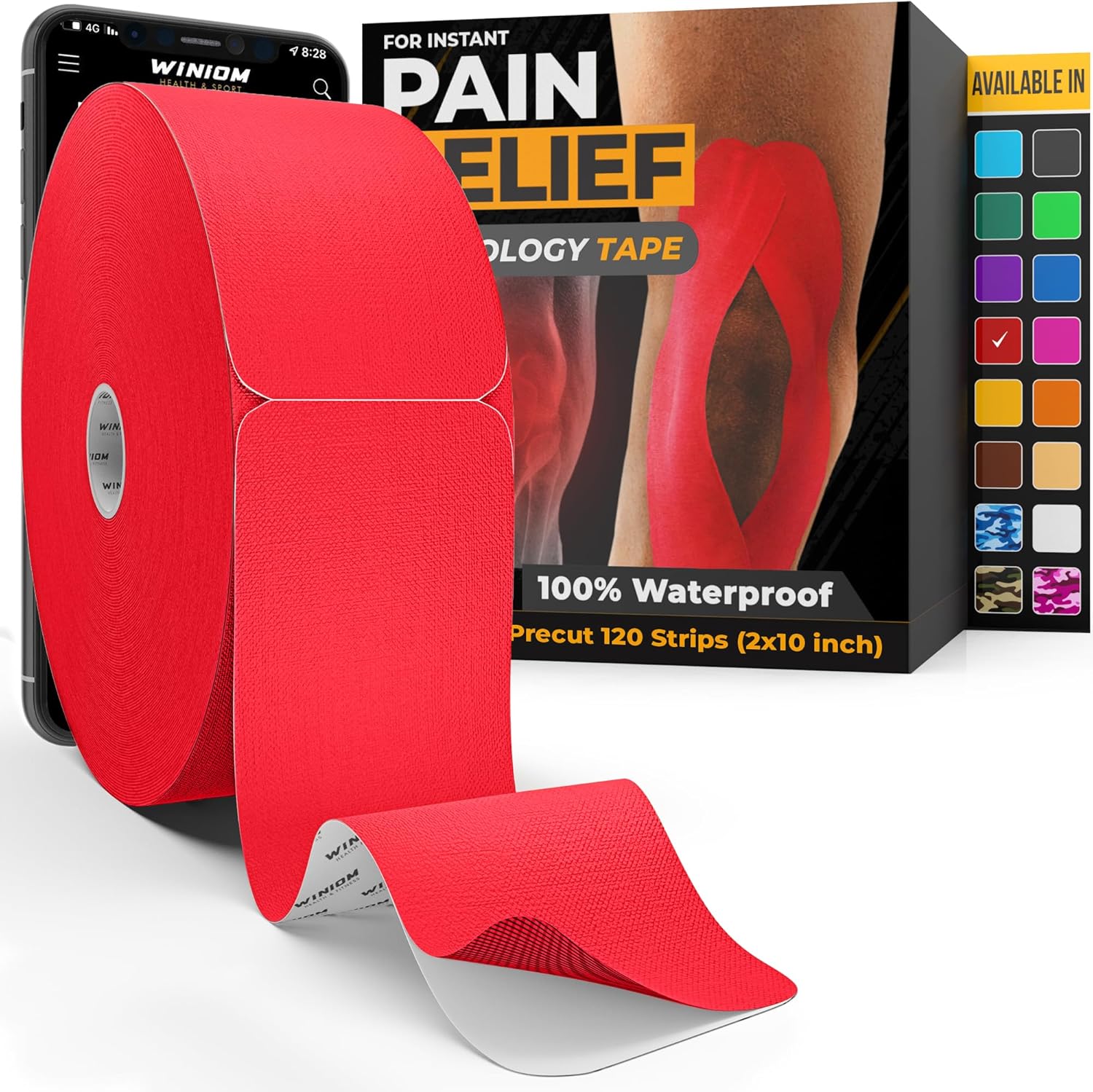 Amazon.com: Kinesiology Tape-Incredible Support for Athletic Sports and ...