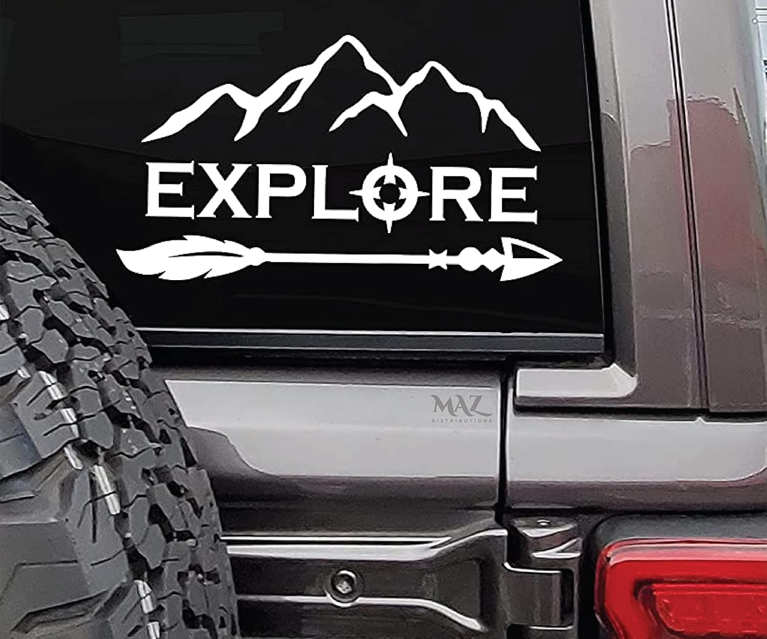 Amazon.com: MAZ DISTRIBUTIONS – Explore Adventure Arrow Sticker - Vinyl ...