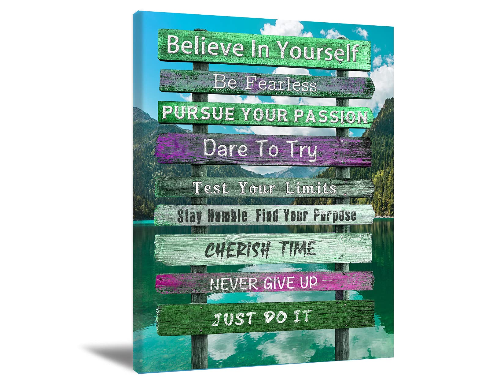 Buy GETERICH Inspirational Quote Wall Art s Motivational Landscape s ...