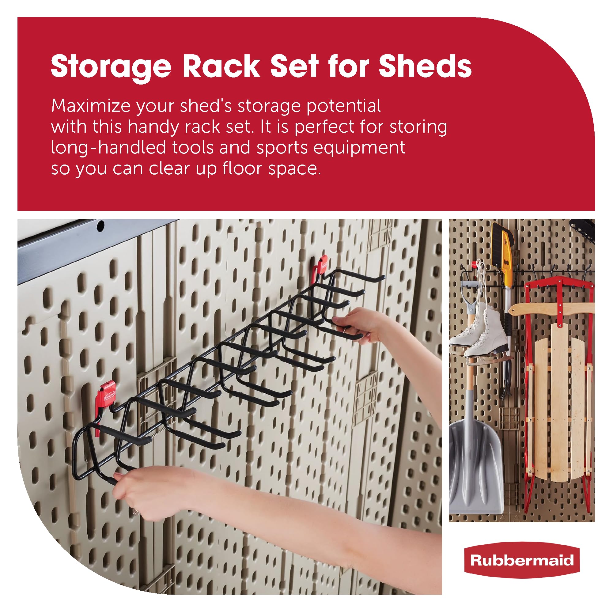 Rubbermaid Storage Shed Storage Hooks And Rack Accessories Rubbermaid