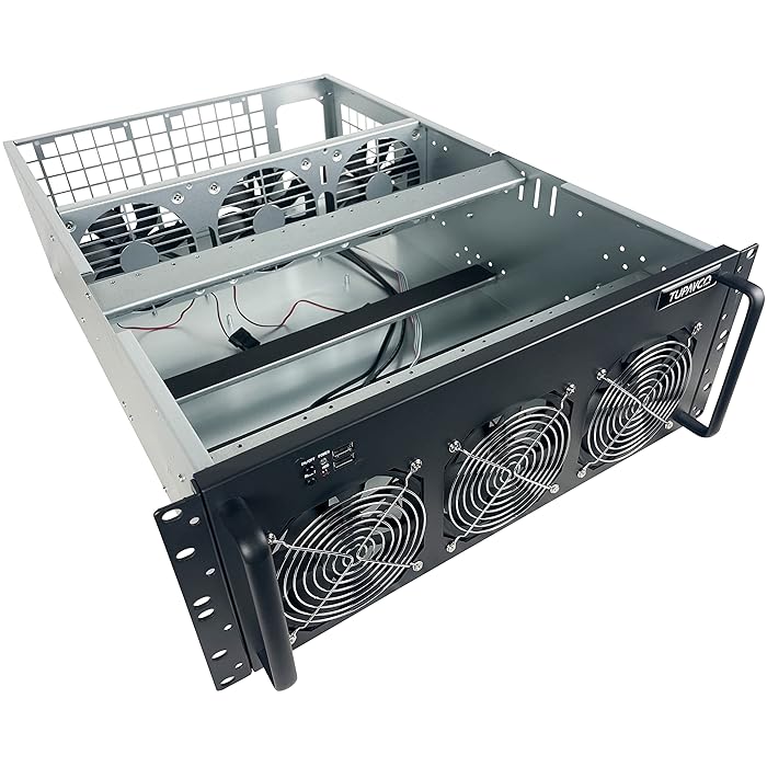 Buy 8 GPU Mining Rig Case - 4U Rack Mount Miner Server Chassis Frame (8 ...