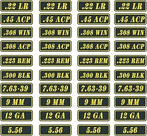 Amazon.com: Ammo Can Labels Set-Weatherproof Vinyl Caliber Sticker for ...