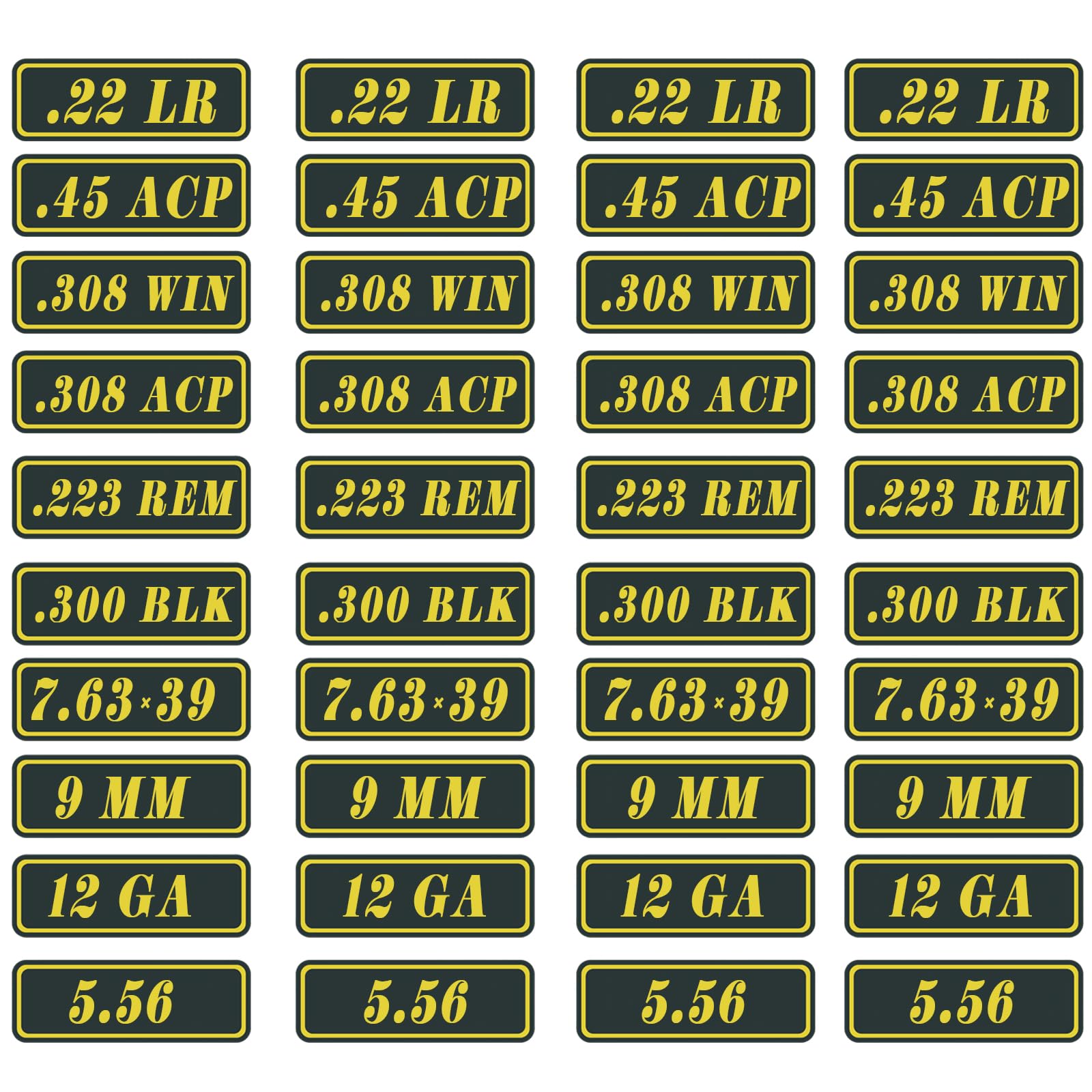 Amazon.com: Ammo Can Labels Set-Weatherproof Vinyl Caliber Sticker for ...