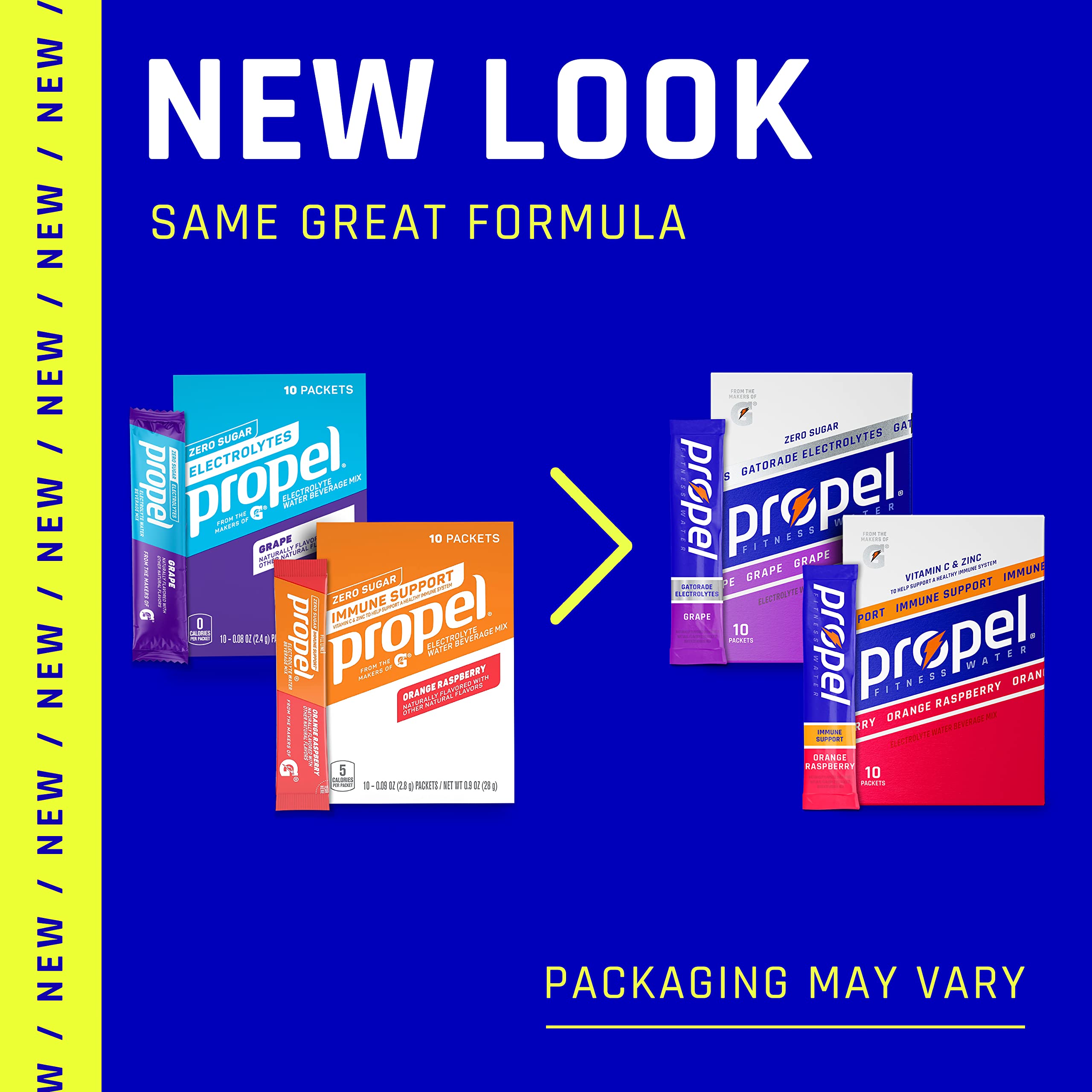 Snapklik.com : Propel Powder Packets, 3 Flavor Variety Pack ...