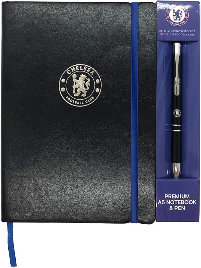 Chelsea Notebook & Pen A5 Executive Premium OFFICIAL Football Gift ...