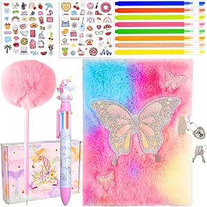Amazon.com: EABUY Girls Diary with Lock and Keys, Kids Journal Kits for ...
