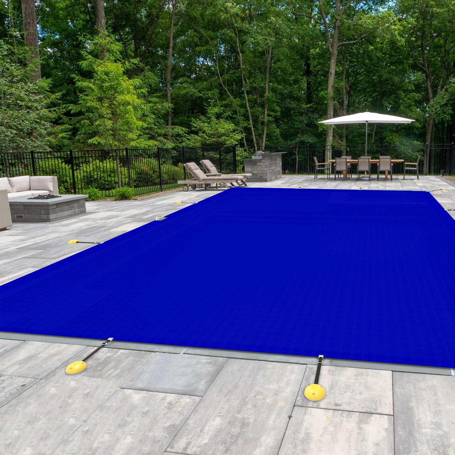Amazon.com : E&K 20'x28' Pool Cover for Inground Pools, Rectangle ...
