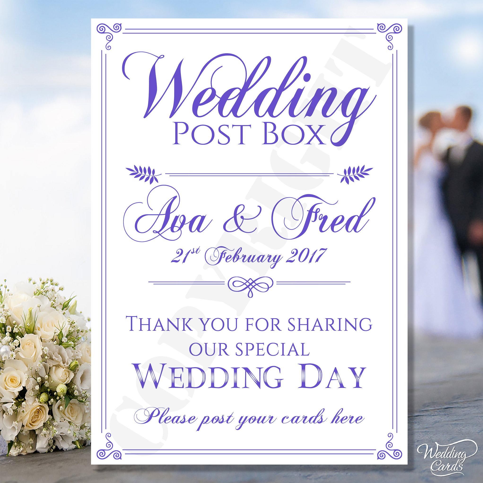 Letter Box Wedding Sign