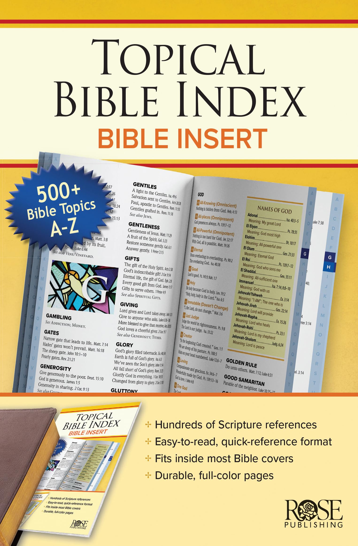 Snapklik.com : Topical Bible Index: Bible Insert