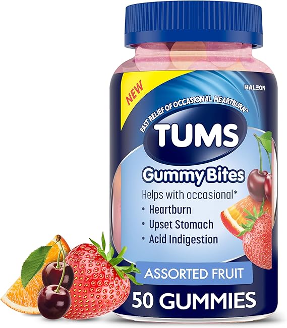 Amazon.com: TUMS Gummy Bites Dietary Supplement for Occasional ...