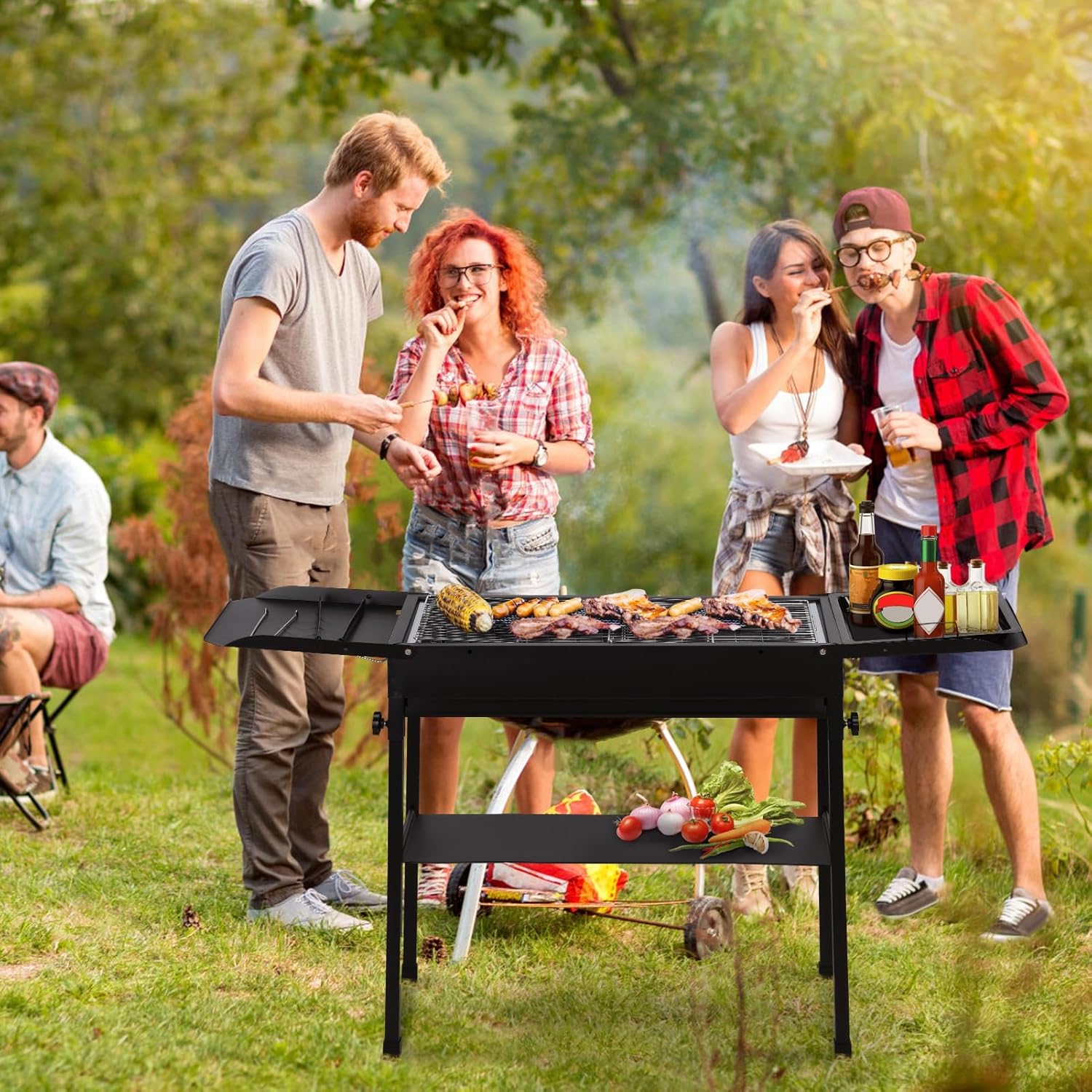 Amazon.com: Charcoal Grill,Grill Outdoor, Portable Mini Charcoal Grill ...