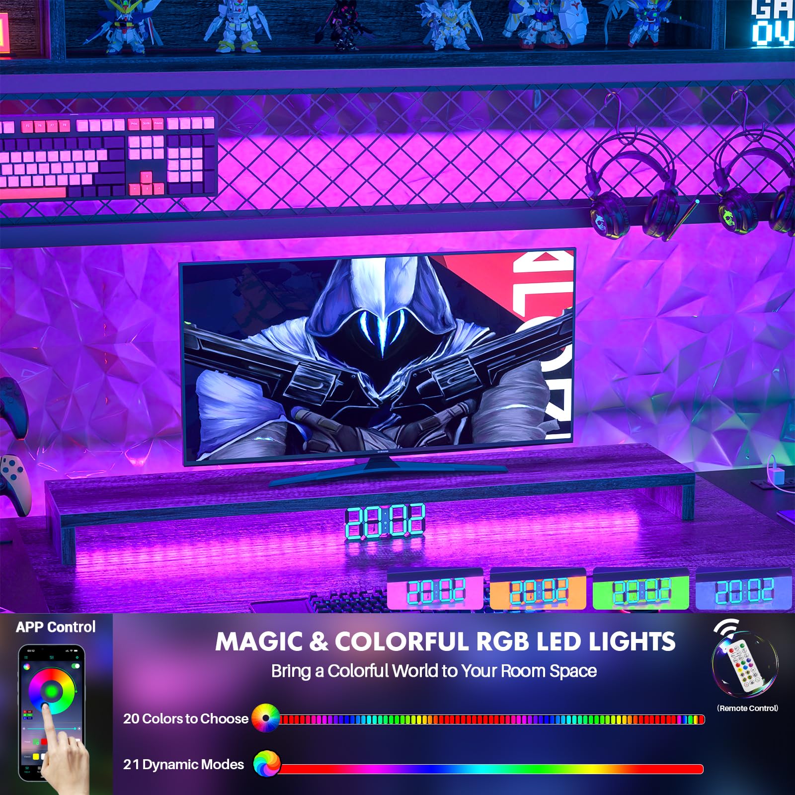 Snapklik.com : iSunirm 55 Gaming Desk