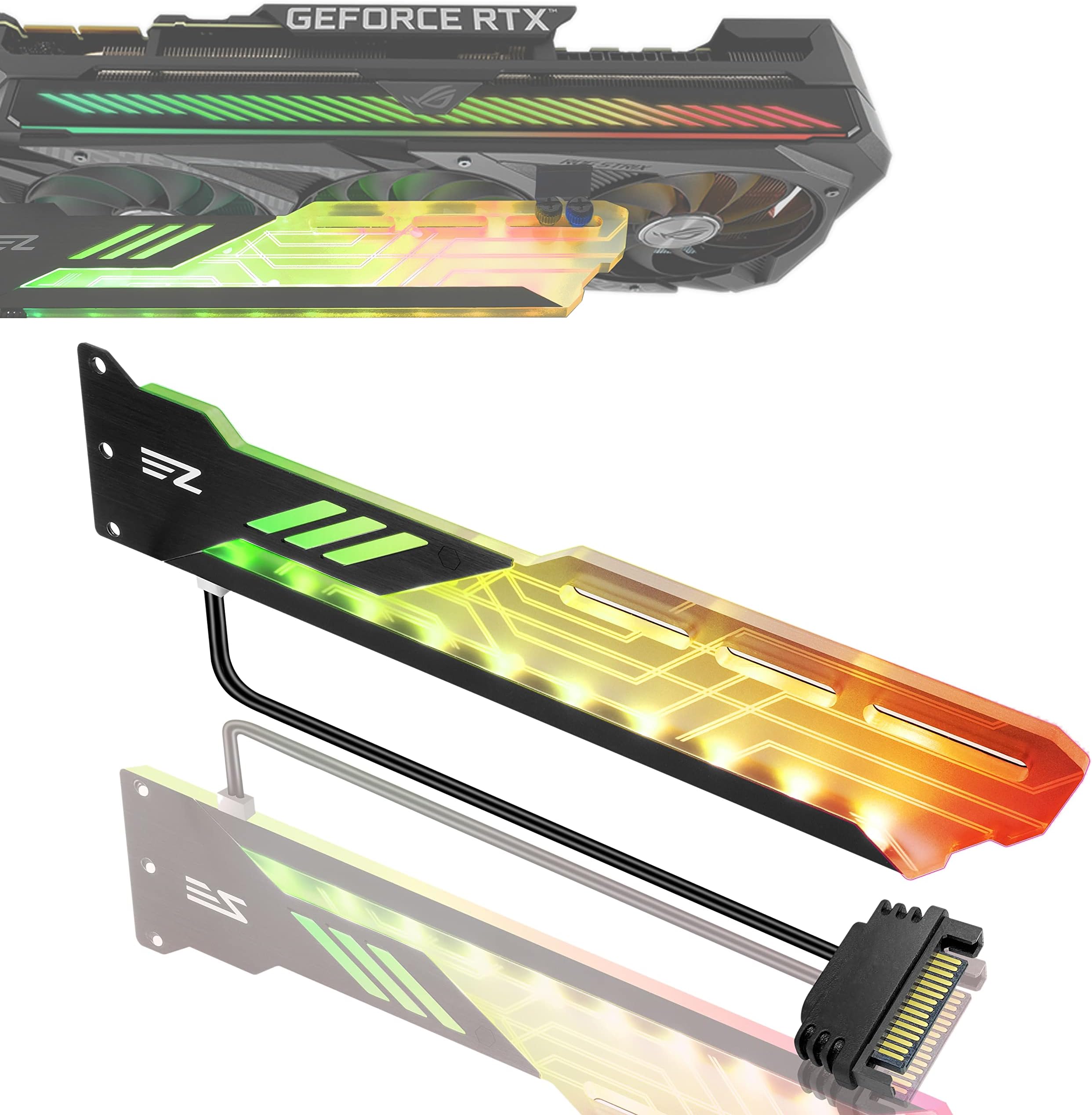 Amazon.in: Buy EZDIY-FAB Auto RGB Rainbow Only GPU Holder Colorful RGB ...