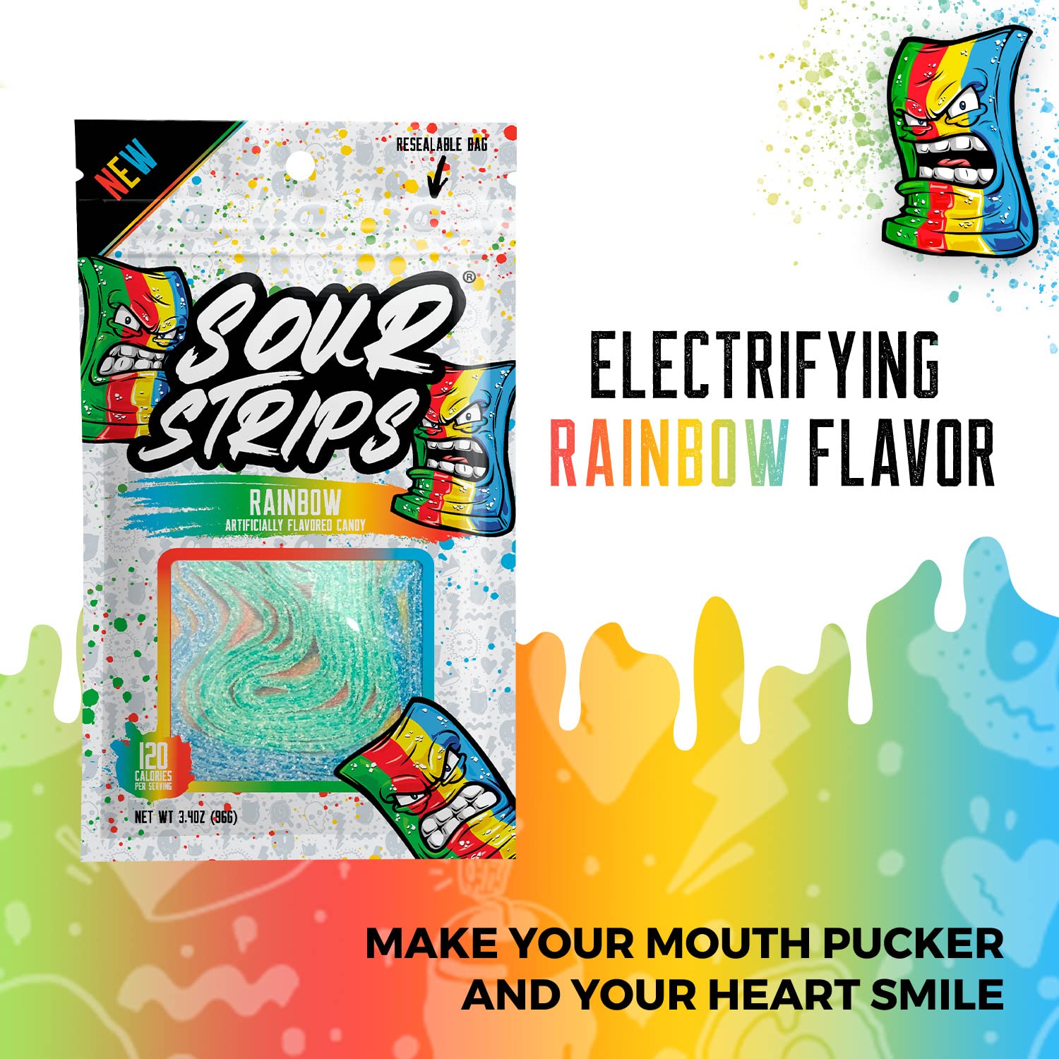 Rainbow Stripes Candy