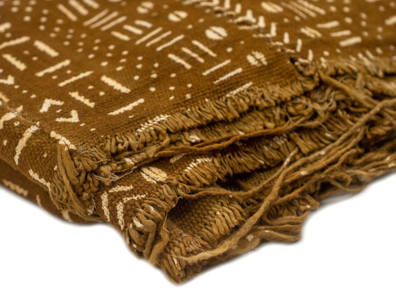 Amazon.com: The Bead Chest Brown Bogolan Mali Mud Cloth, Authentic and ...