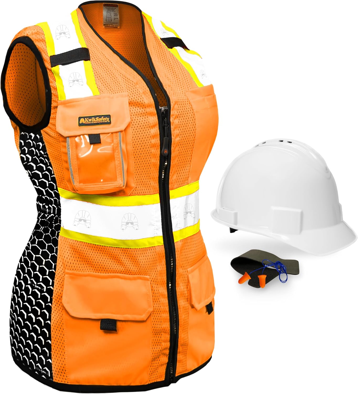 Amazon.com: KwikSafety QUEEN BEE Safety Vest for Women [Orange, Large ...