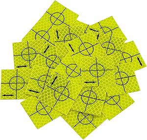 Amazon.com : 100pcs High Visibility Total Station Target Sheets, Self ...