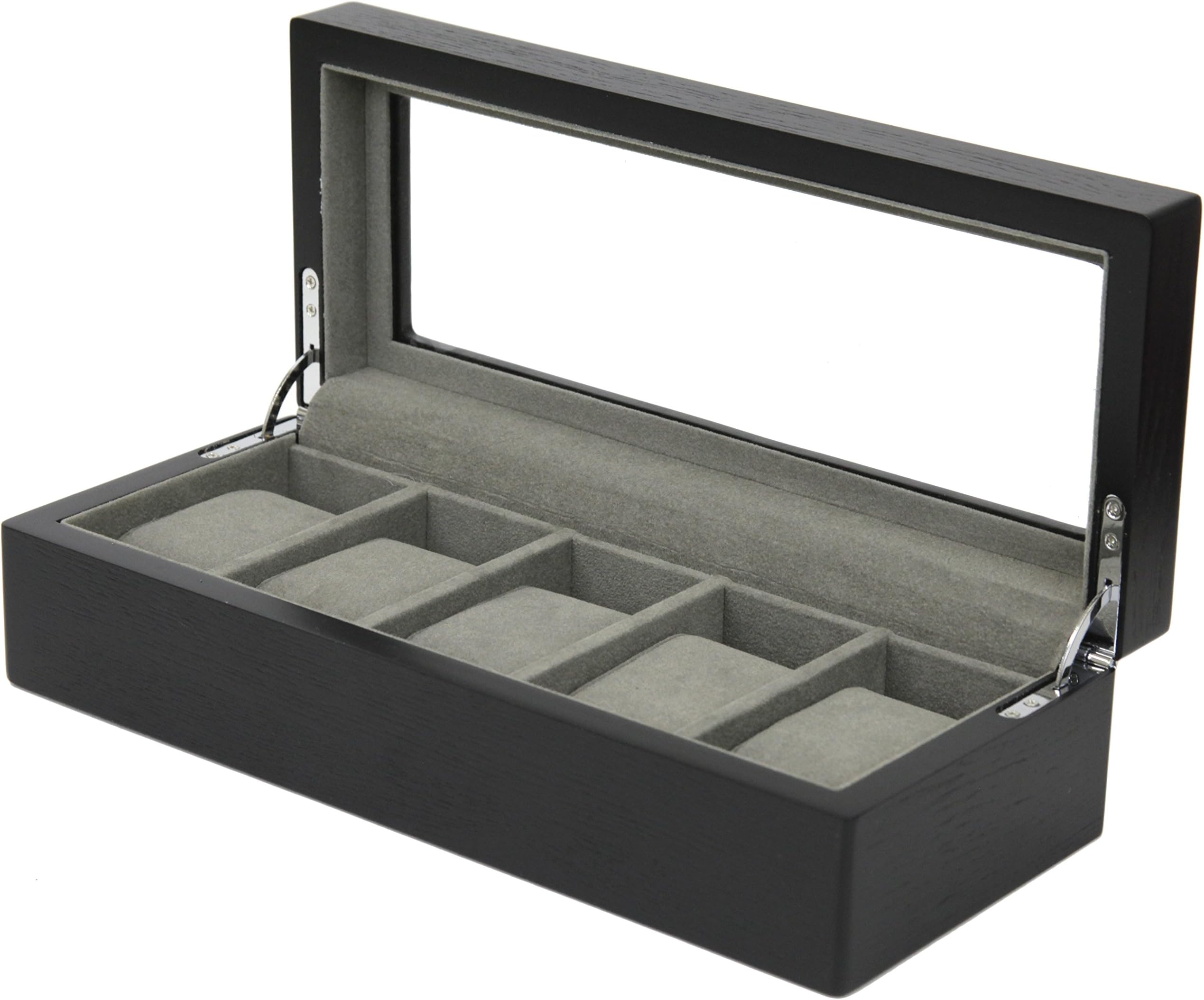 Amazon.com: Tech Swiss Watch Box XL for 12 Watches Black Leather ...