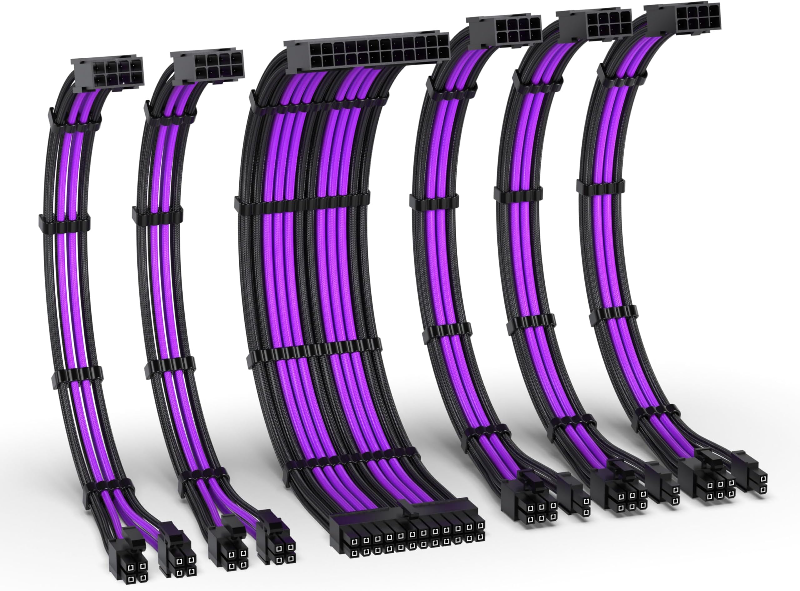 EZDIY-FAB PSU Cable Extension Kit,16AWG Power Supply Extension Cable ...