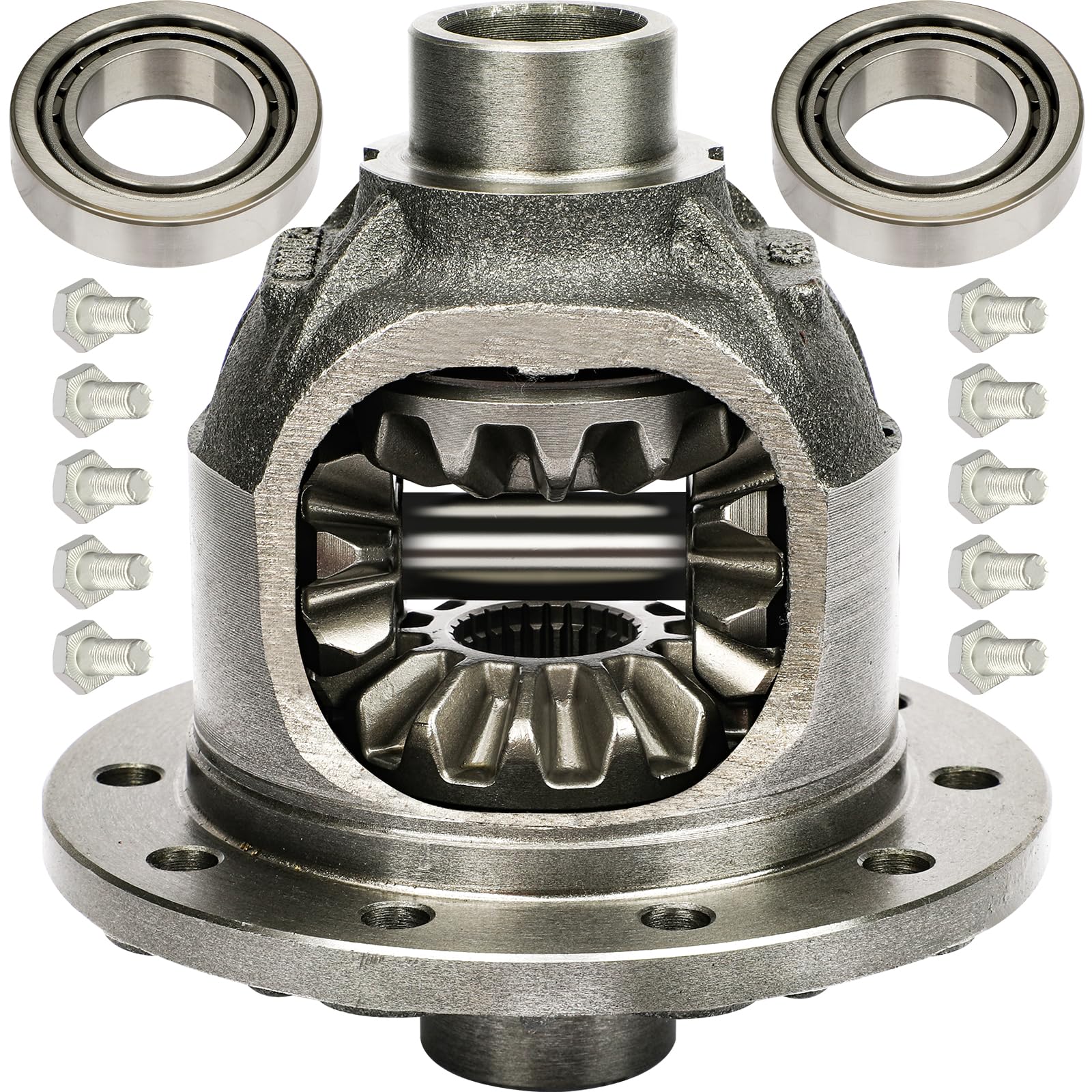 Amazon.com: Fexhull Front Differential Case Kit Assembly Fit for Jeep ...