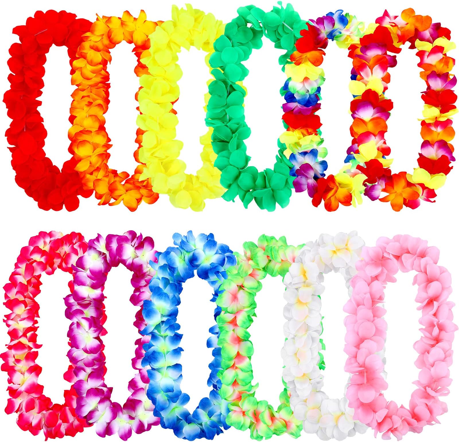 Amazon.com: GIFTEXPRESS 36 feet Jumbo Plastic Flower Lei Garland ...
