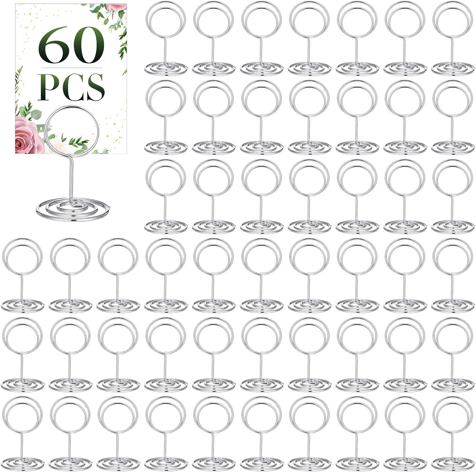 Amazon.com: UMETDO 30PCS Table Number Holders Place Card Holder - Photo ...