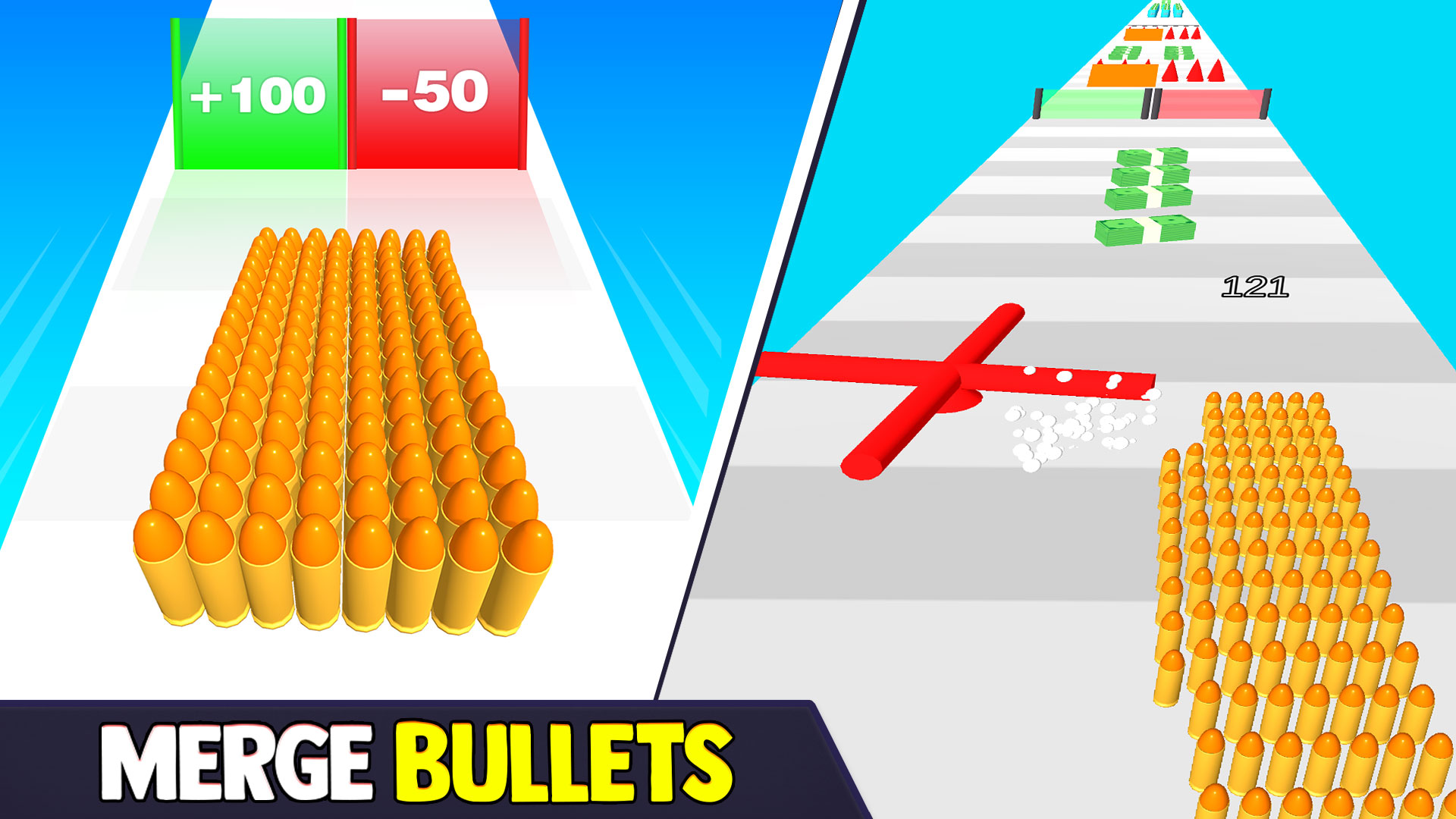 Action Bullets Rush Army Run 3D! Merge Bullet Weapon Master - App on ...
