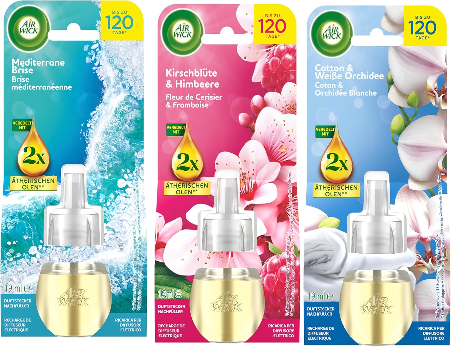 Air Wick Duftstecker Nachfüller SET - Frische Düfte 3x19ml : Amazon.de: Drogerie & Körperpflege