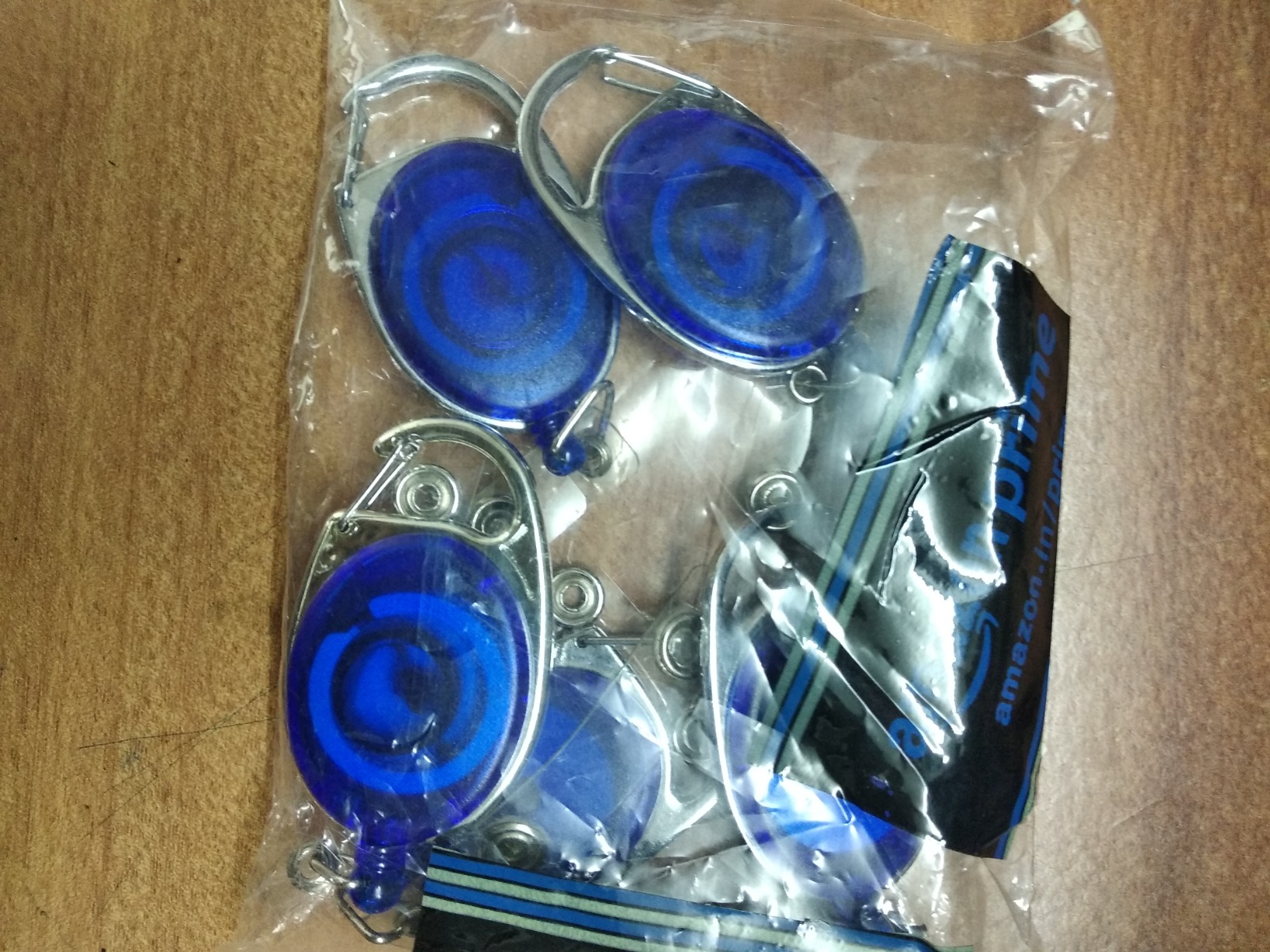 Abha YoYo Key Ring Pull Chain Belt Clip ID Card Holder - (Blue) (50 ...