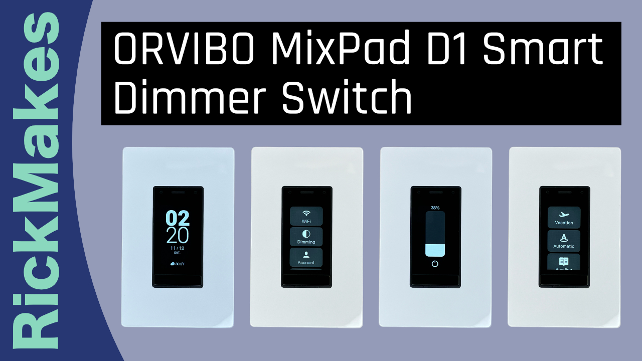 Watch ORVIBO MixPad D1 Smart Dimmer Switch on Amazon Live