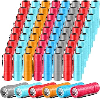 Tujoe 36 Pcs Mini Flashlights Bulk for Kids, Small Assorted Colors ...