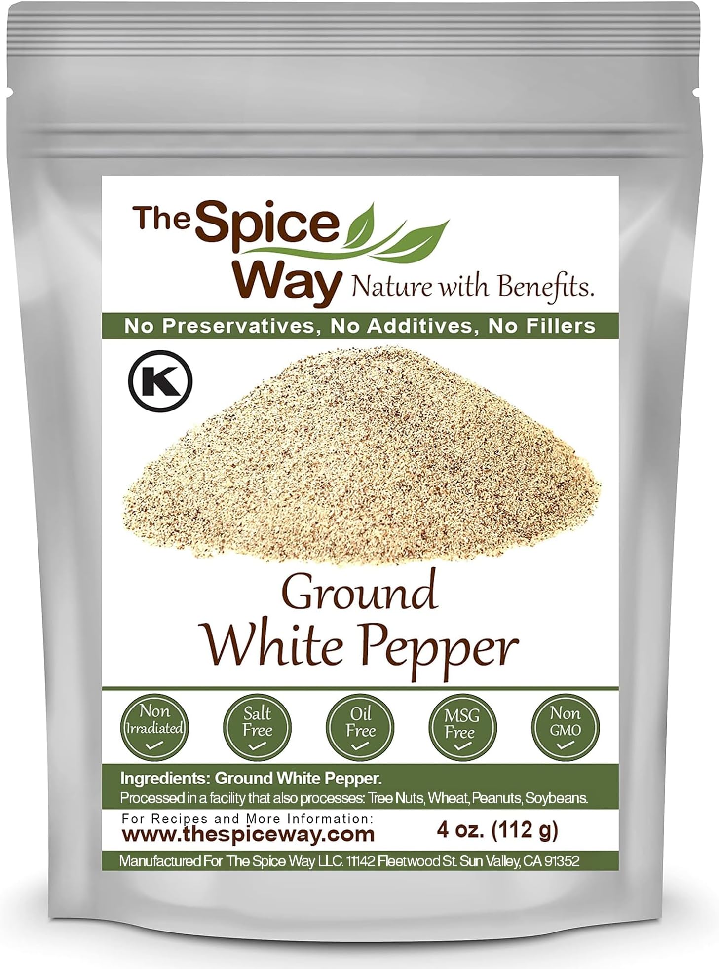 Amazon.com : White Pepper Ground 14 Oz (400g) - Bulk White Pepper ...