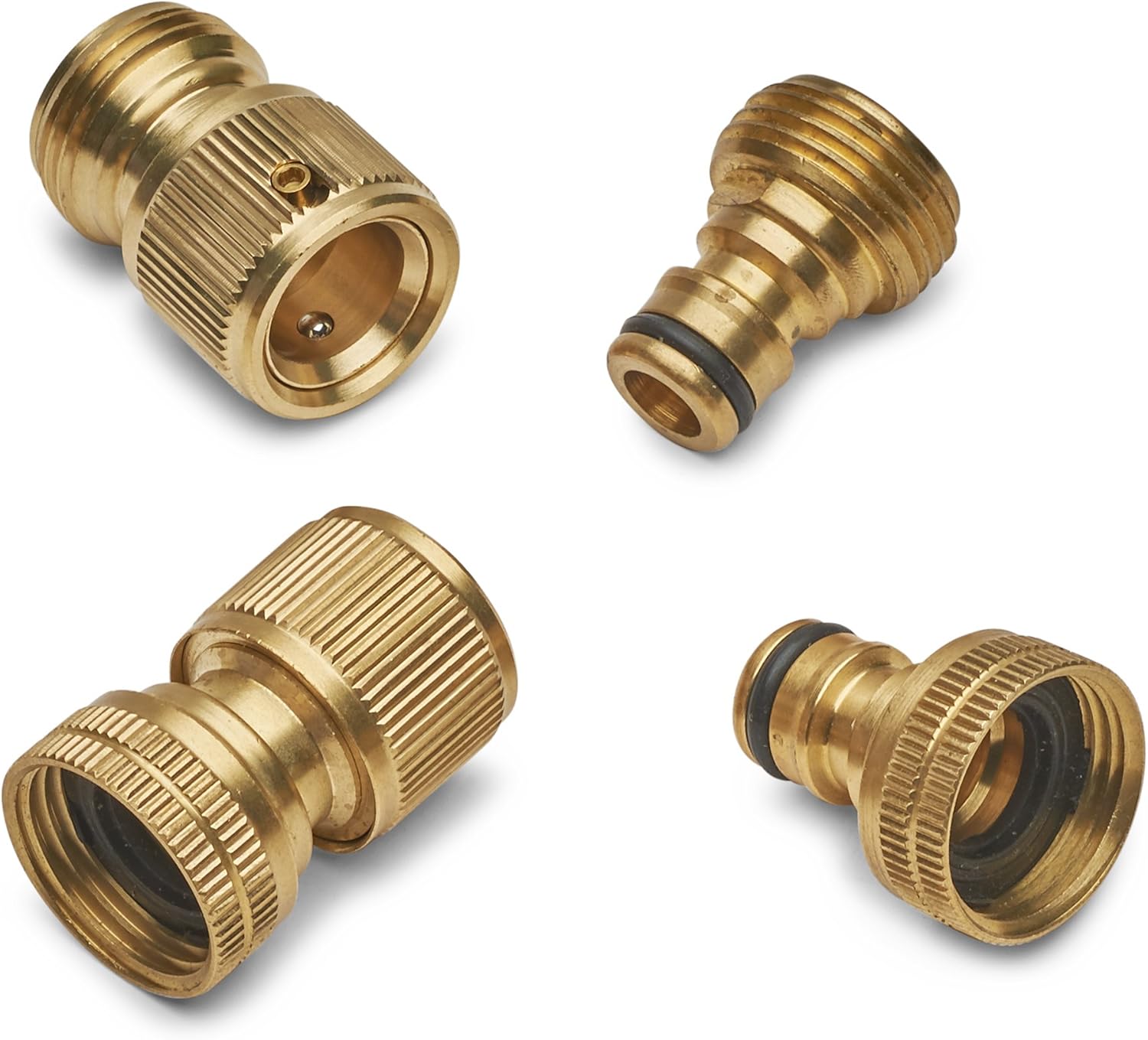 Amazon.com : Kings County Tools Complete Set of 4 Solid Brass Quick ...